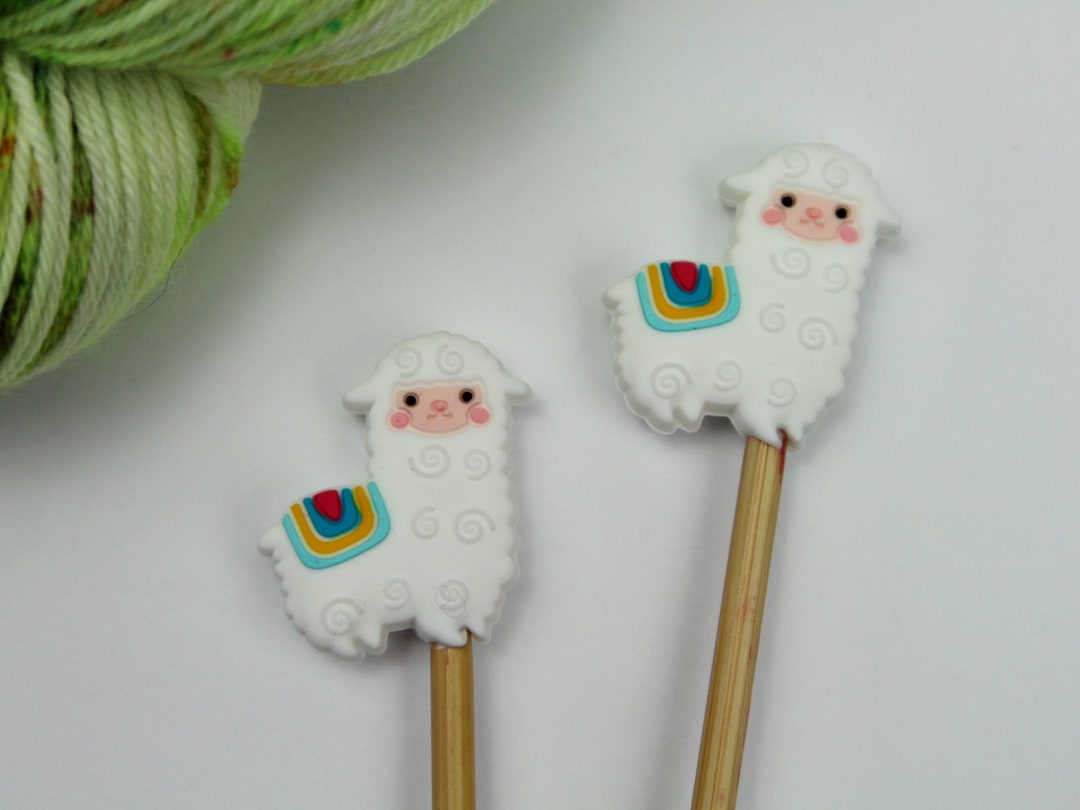 Stitch Stopper Knitting Needle Stopper 2 Pieces Alpaca - Etsy