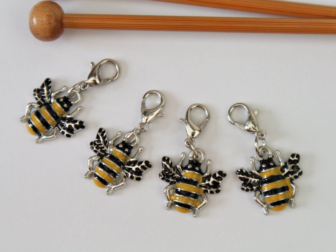 4 Cute Stitch Markers / Progress Markers - Etsy