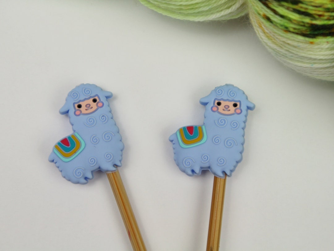 Stitch Stopper Knitting Needle Stopper 2 Pieces Alpaca - Etsy