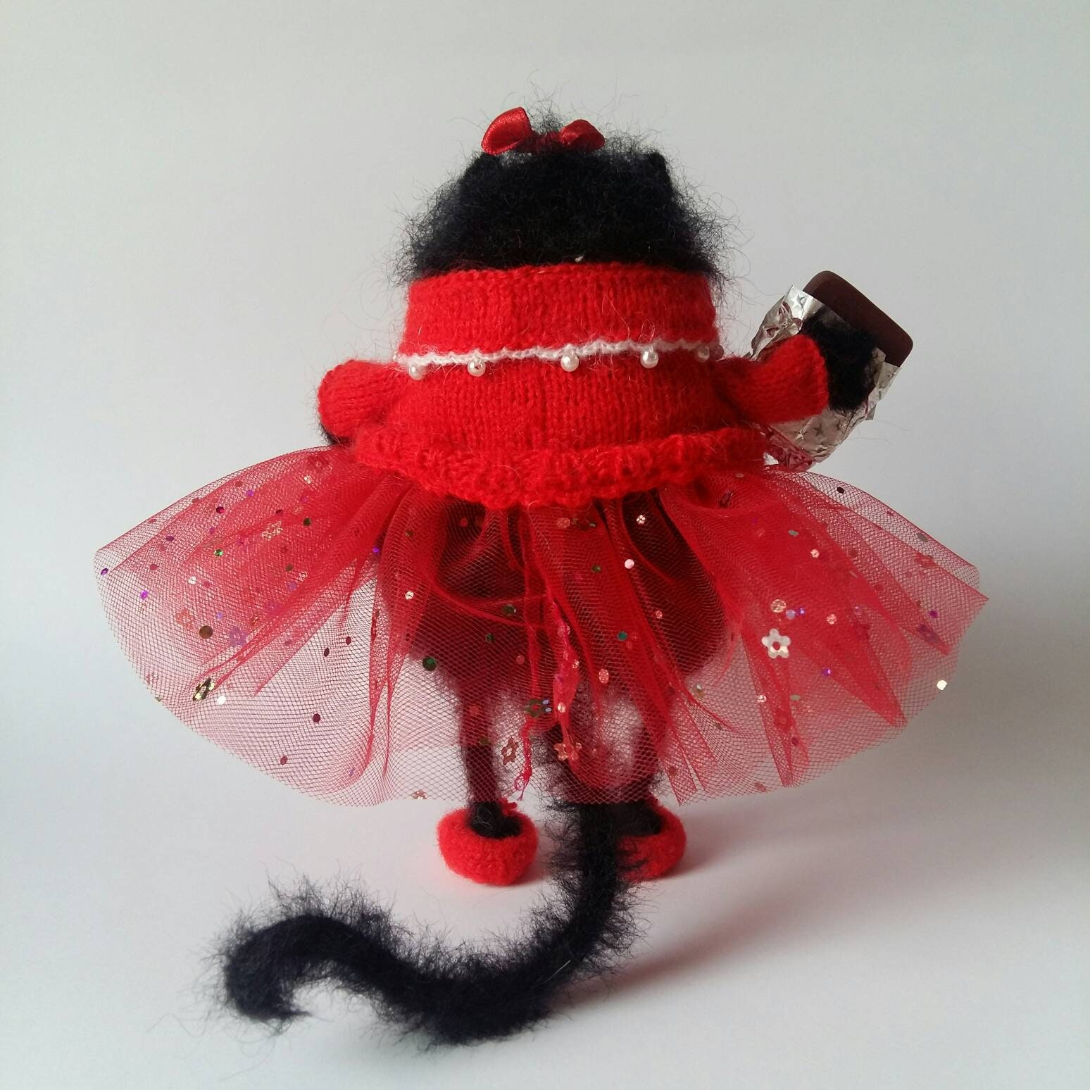 Adorable cat-balerina having a snack | Etsy