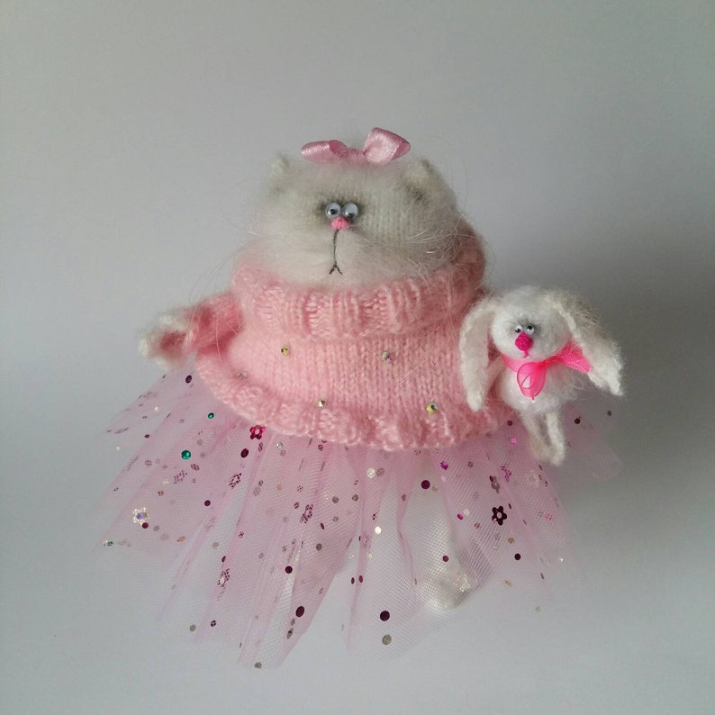 Adorable cat-balerina having a snack | Etsy