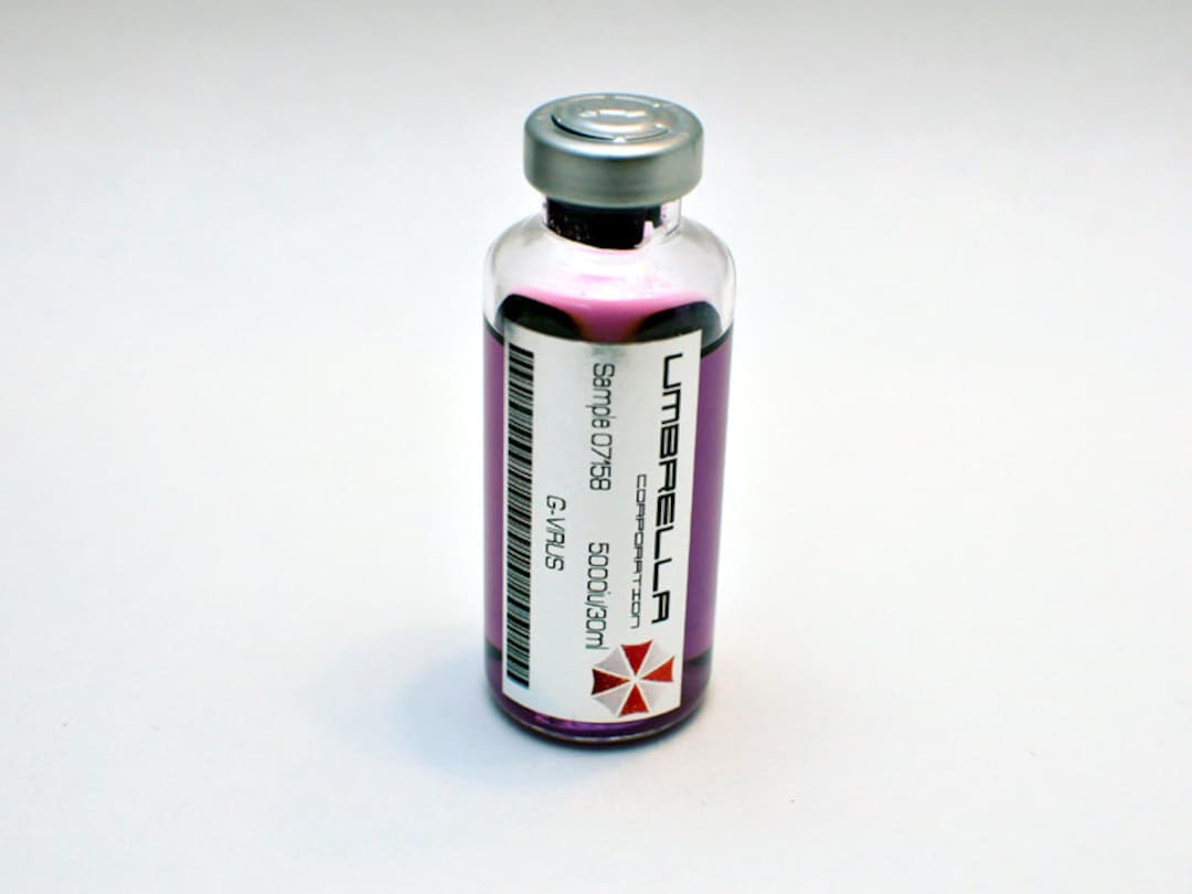 Resident Evil Umbrella Corporation G-virus Vial Prop - Etsy