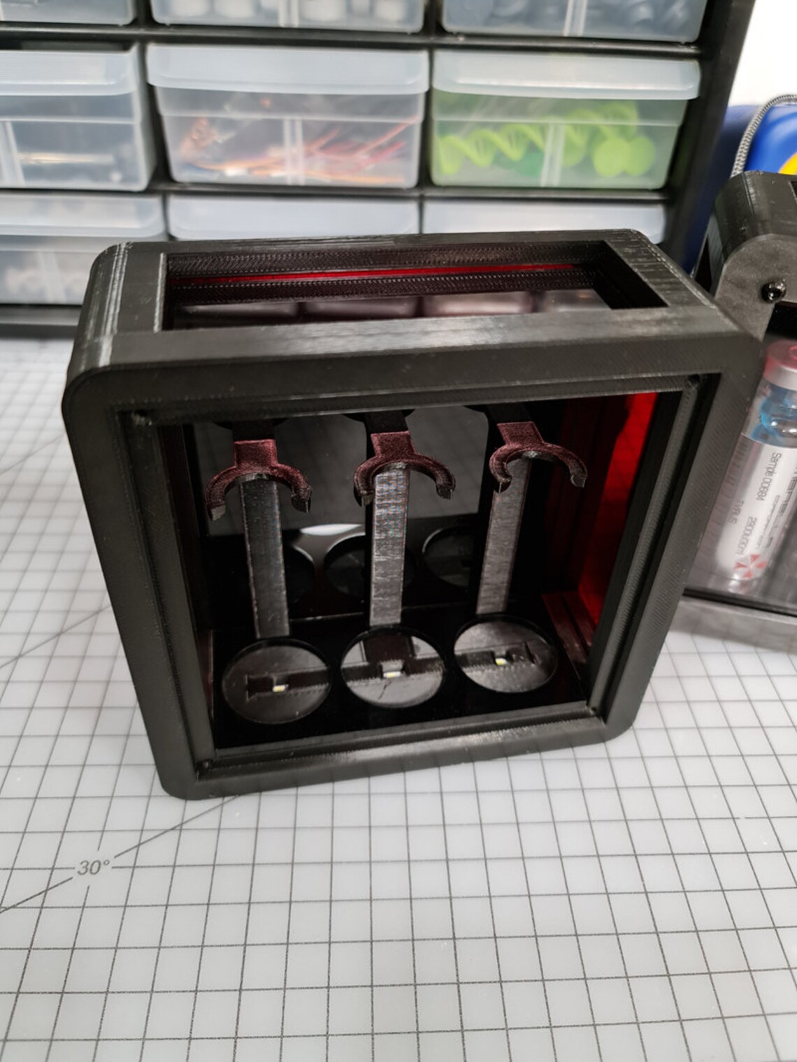 Xience Technologies Lighted 3 Vial Display Case - Etsy