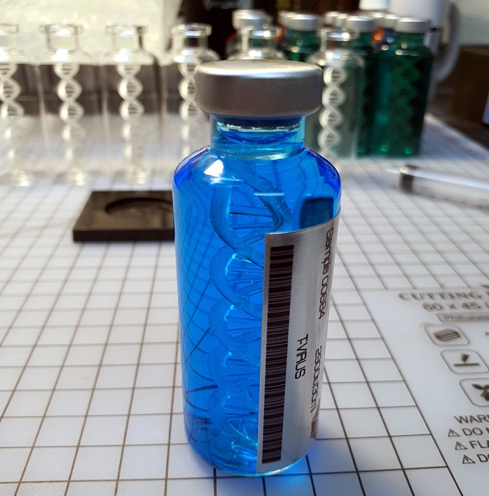 Resident Evil Umbrella Corporation Abyss Virus Helix Vial Prop - Etsy ...