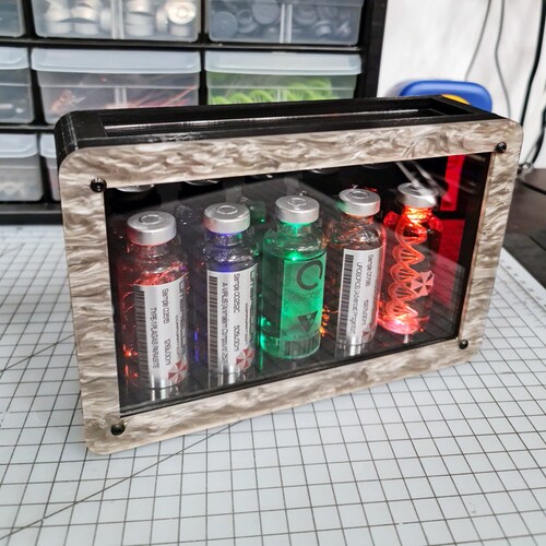 Xience Technologies Lighted 3 Vial Display Case - Etsy