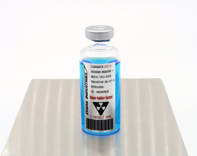 Captain America Super Soldier Serum. - Etsy