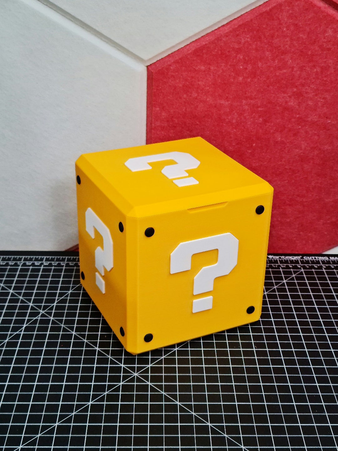 Super Mario Yellow Mystery Block - Etsy