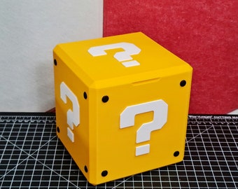 Yellow Mario Halloween Bucket 6" Pail Candy Trick Treat Question ...