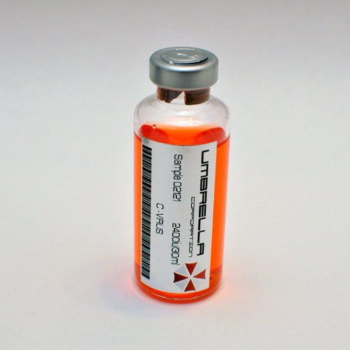 Resident Evil Umbrella Corporation G-virus Vial Prop - Etsy