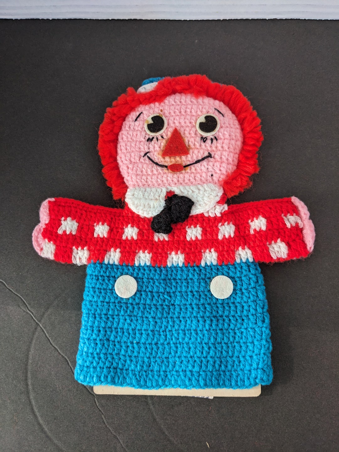 Vintage Dakin Raggedy Andy Knit Hand Puppet - Etsy