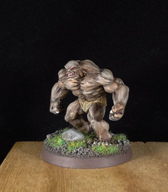 Hand Painted Clay Golem Earth Elemental Miniature Dungeons | Etsy