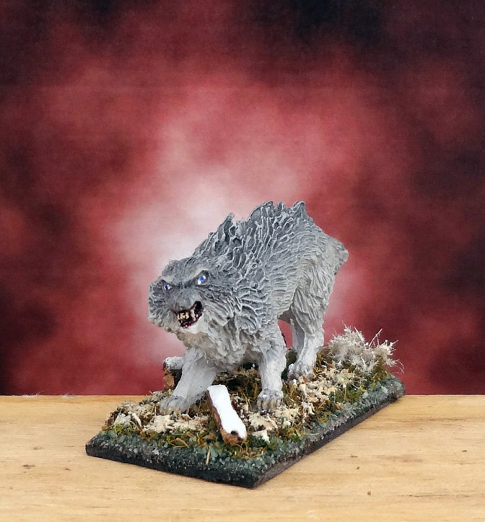 Painted Winter Wolf Dire Warg Worg Gaming Miniature Dungeons Dragons D ...
