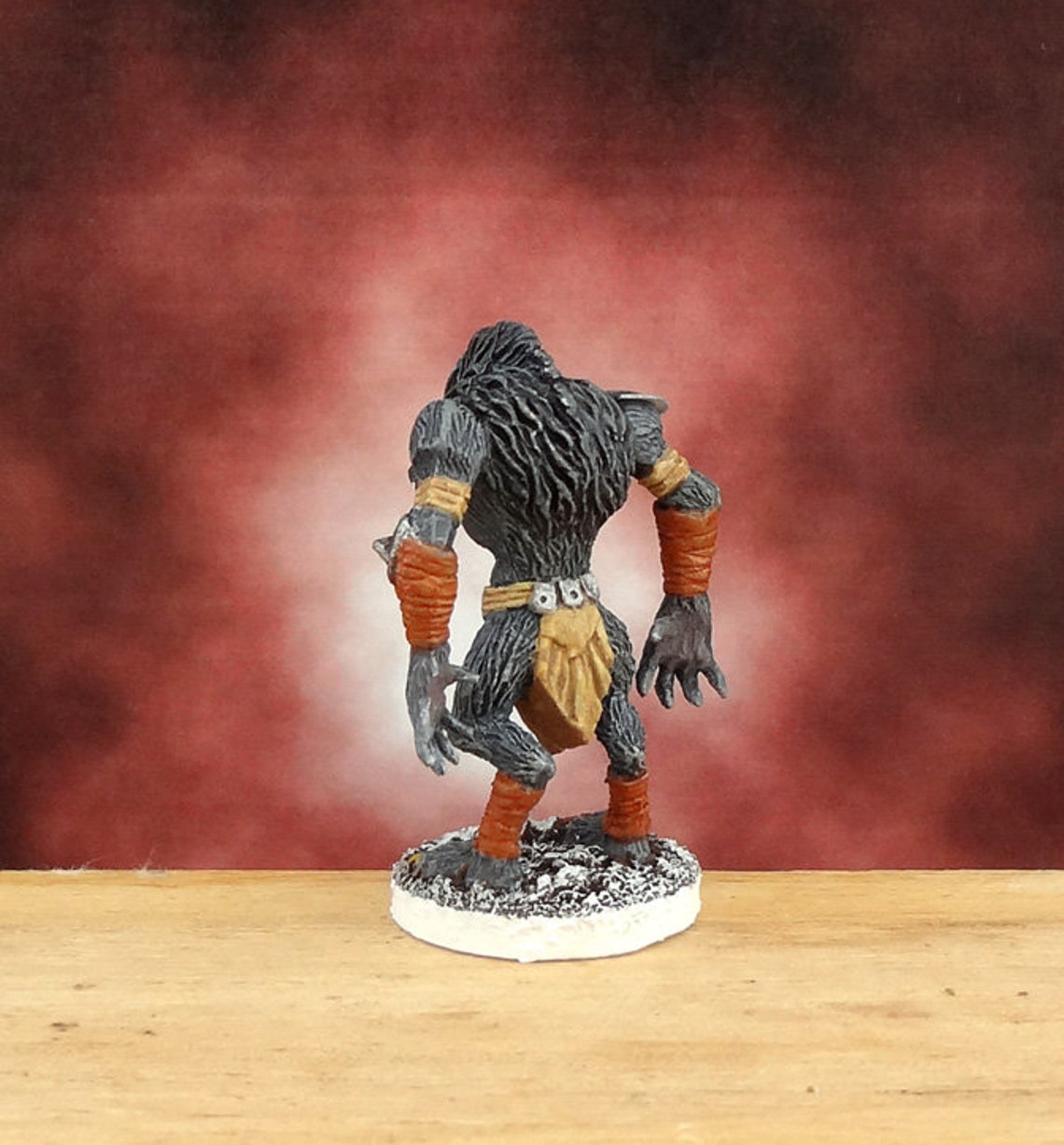 Hand Painted Winter Werewolf Beastman Miniature Dungeons | Etsy