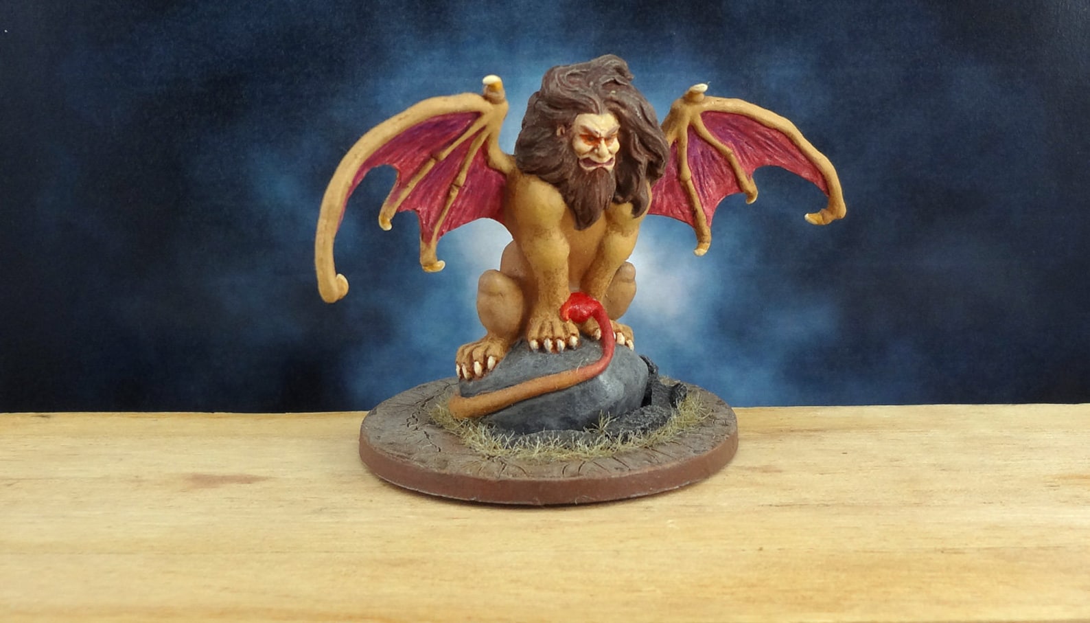 Hand Painted Manticore Warcraft Wyvern Miniature Dungeons | Etsy
