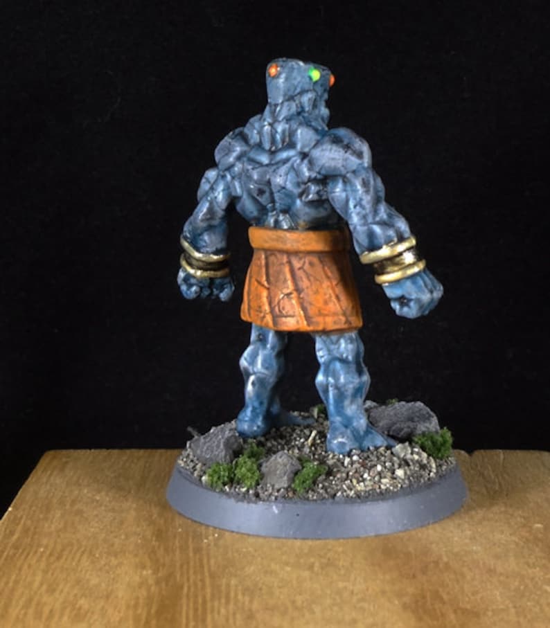 Hand Painted Earth Rock Stone Golem Miniature Dungeons Dragons D&D ...