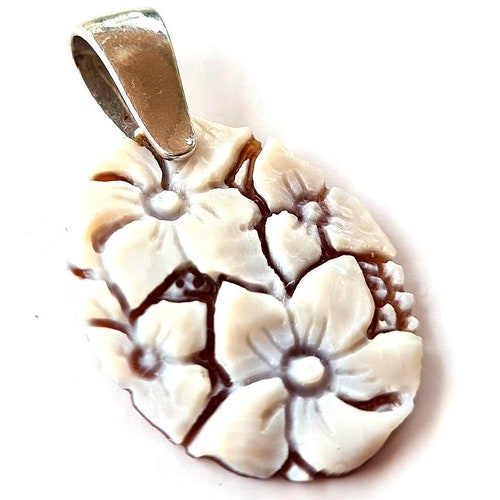 Shell Cameo Brooch & Pendant Silhouette Italian Cameos Jewelry - Etsy