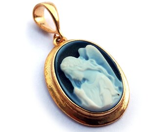 Angel Cameo Pendant | Etsy