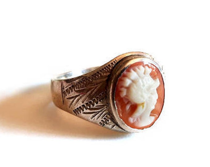 Pinkie Man Cameo Ring Italian Cameo Jewelry Donadio Cameos Shell Bague ...