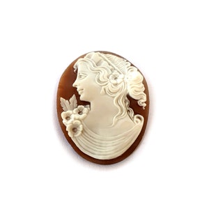 Loose Shell Cameo Flora Goddess Italian Cameo Jewelry Donadio Cameo ...