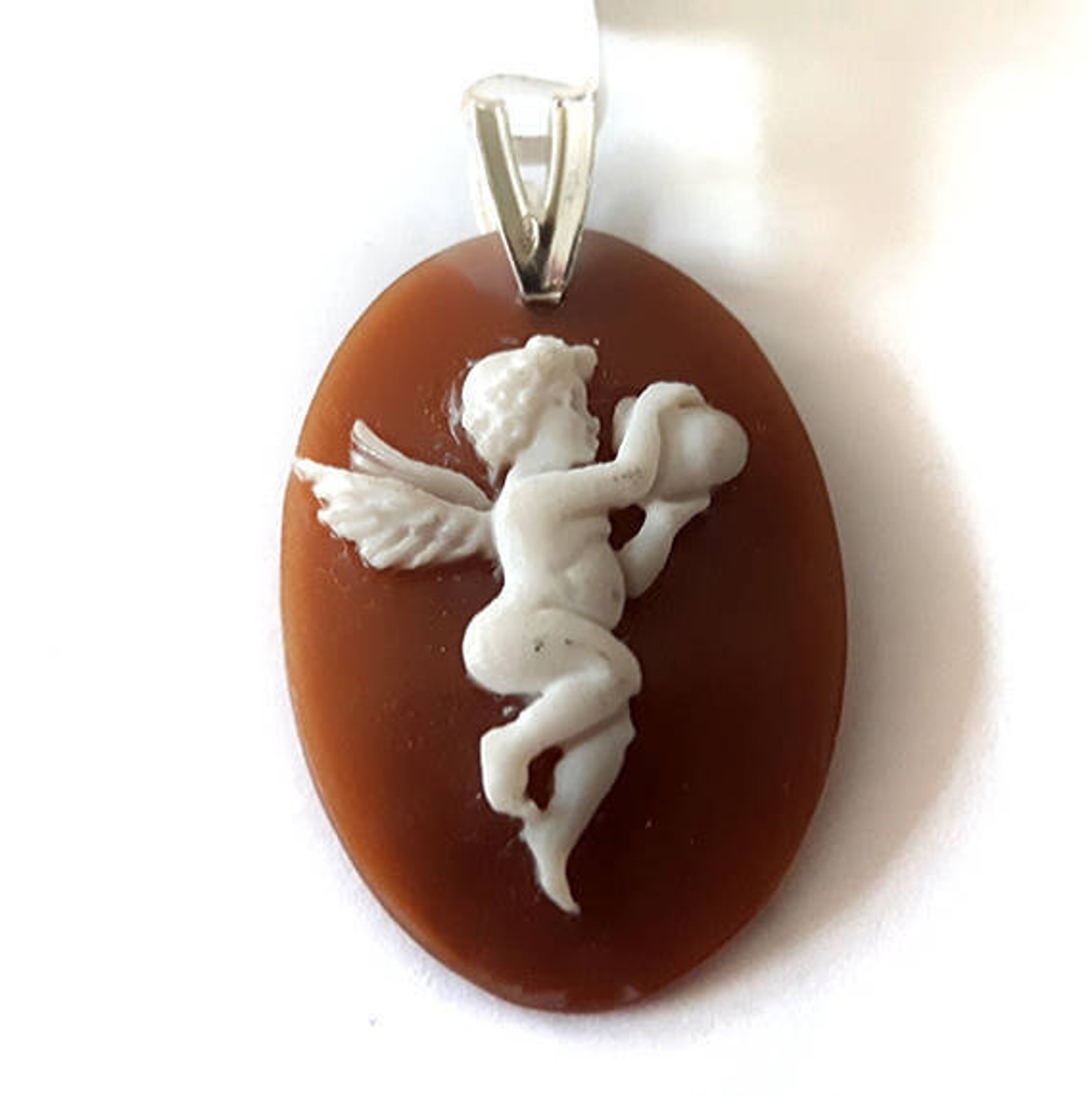 Shell Cameo Pendant Cupid Italian Cameos Jewelry Donadio - Etsy