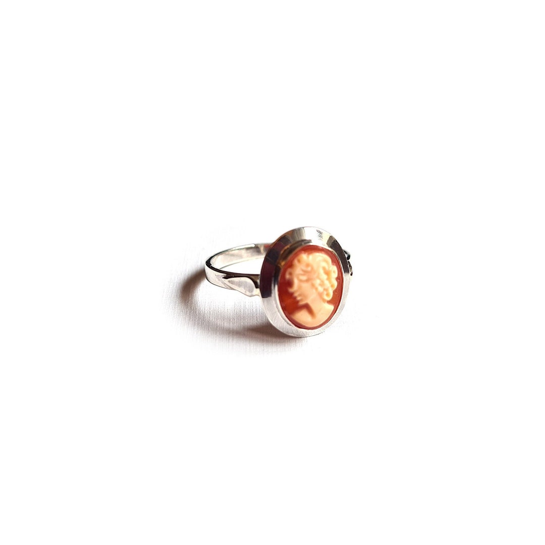 Shell Cameo Ring Antique Roman Profile Italian Cameo Jewelry Donadio ...