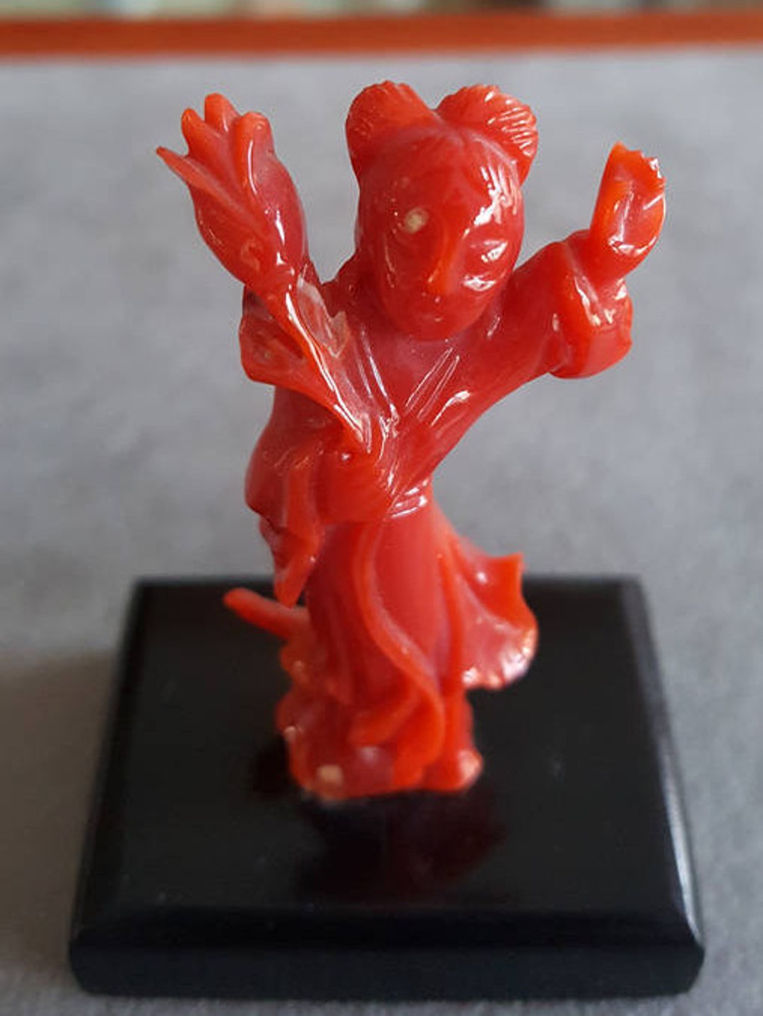 Coral Statuette Geisha Italian Coral Jewelry Donadio Corals Statuette ...