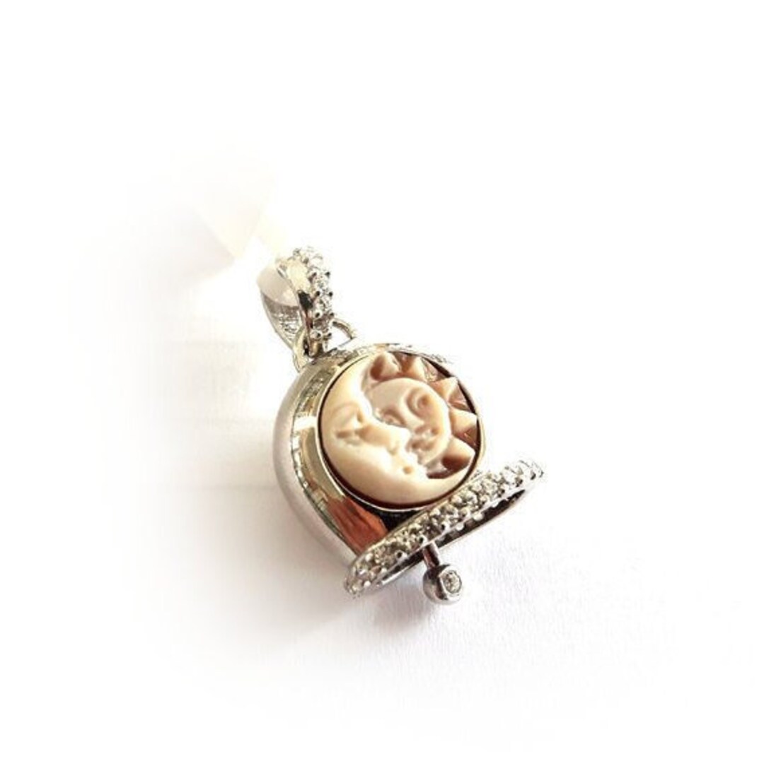 Shell Cameo Pendant Bell Cameo Moon & Sun Italian Cameo Jewelry Donadio ...