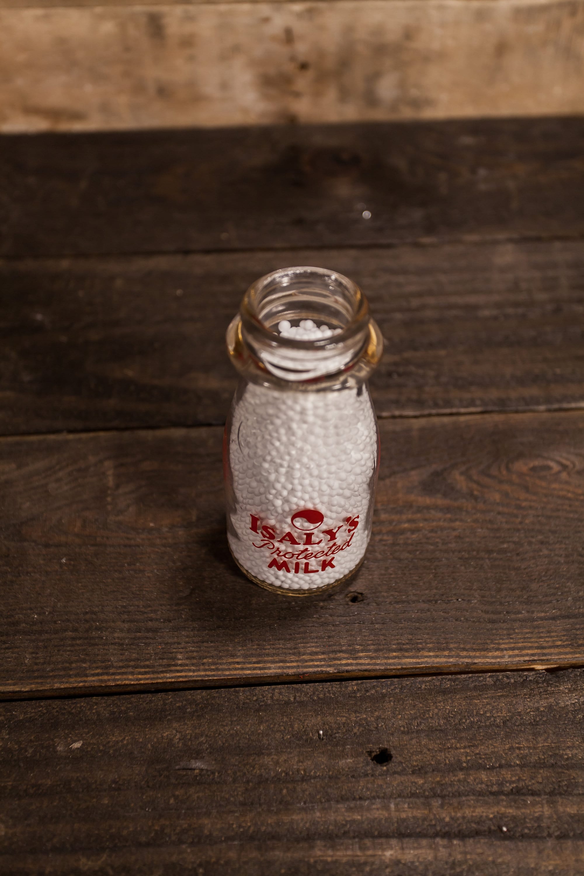 Vintage Isaly's Protected Milk Bottle Dairy Glass Milk Bottle Red ...