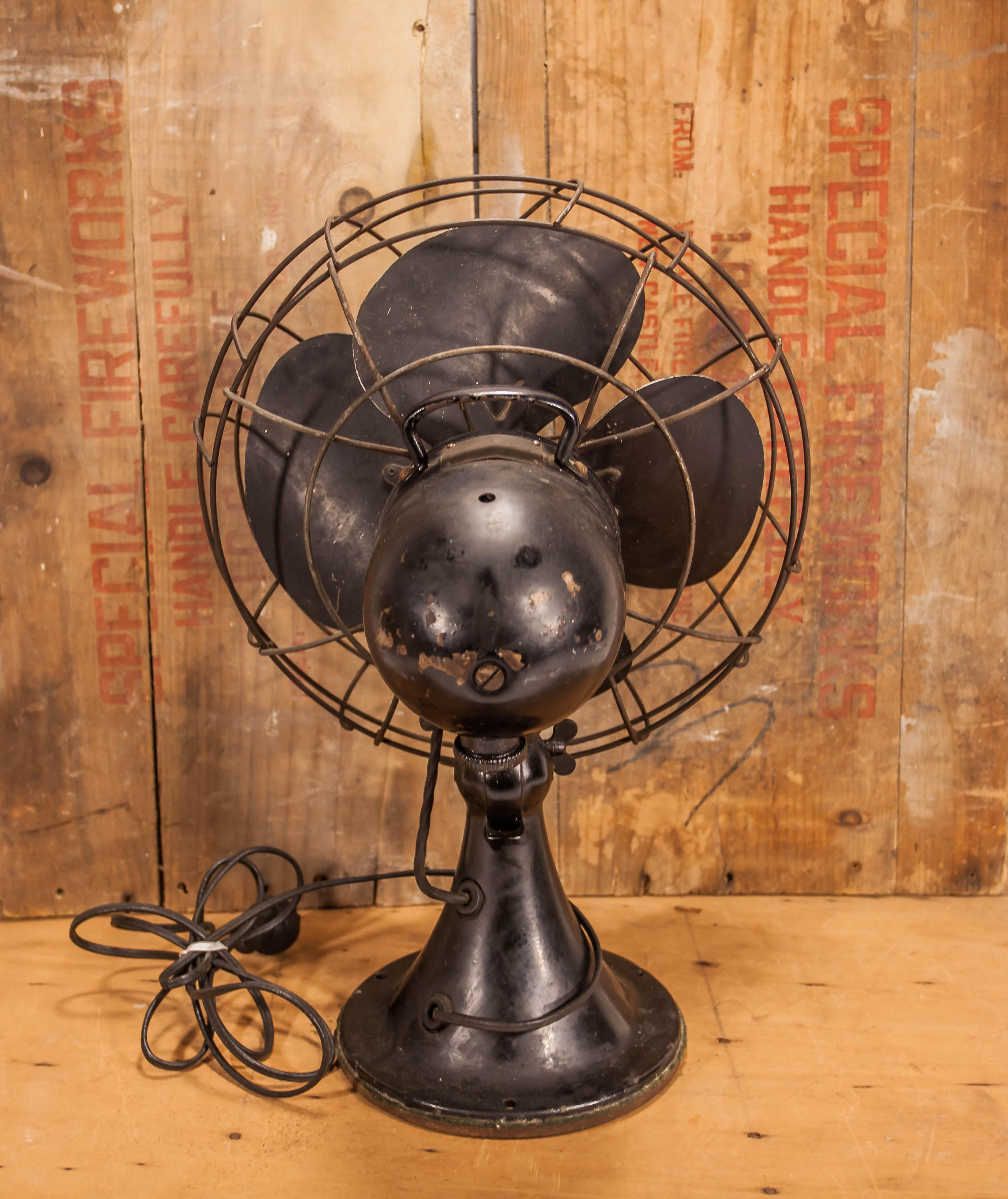 Vintage Emerson Electric Fan Retro Industrial Black Fan Office Decor ...
