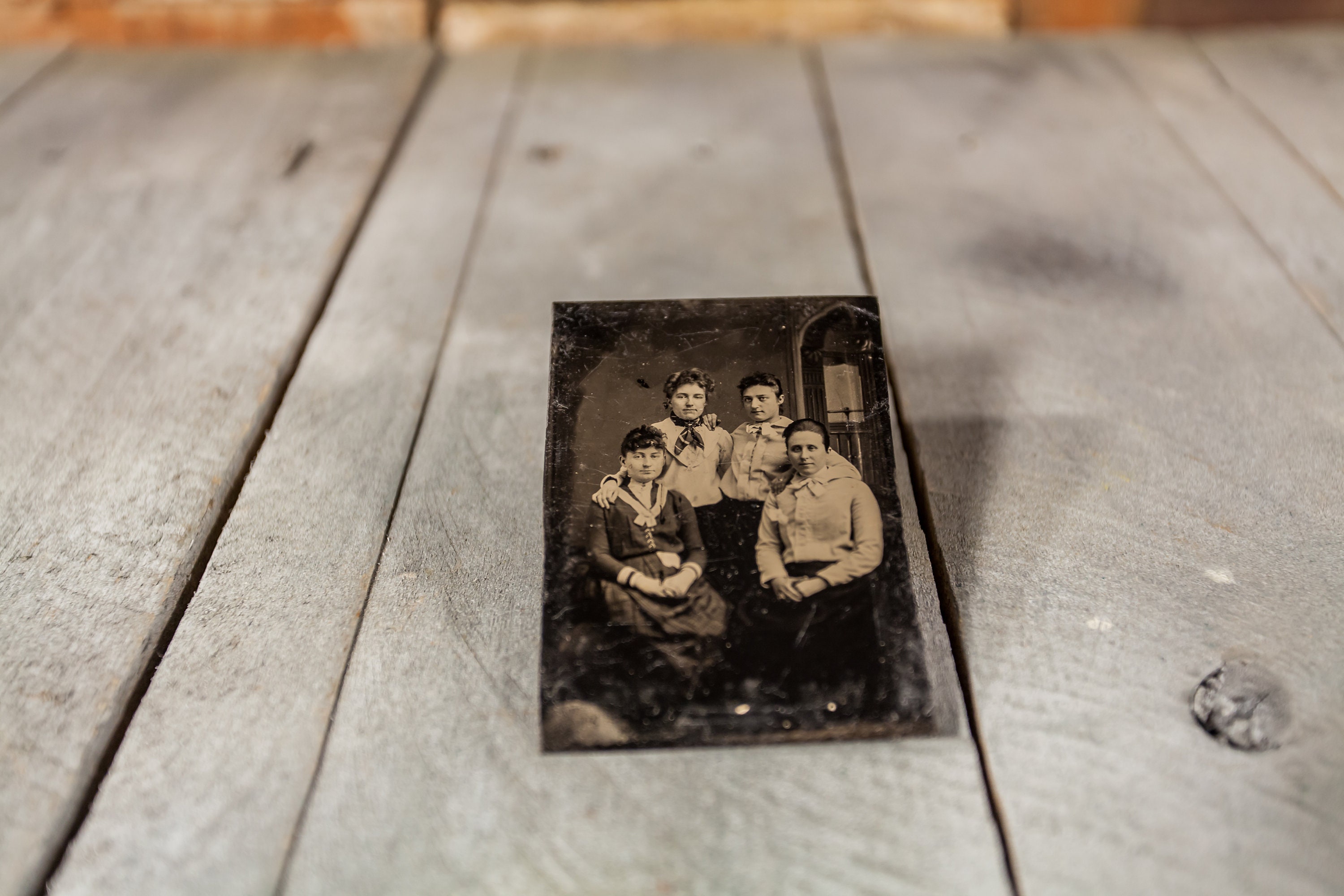 Antique Tintype Photography Sisters Sibling Family Photo Friends Photo ...