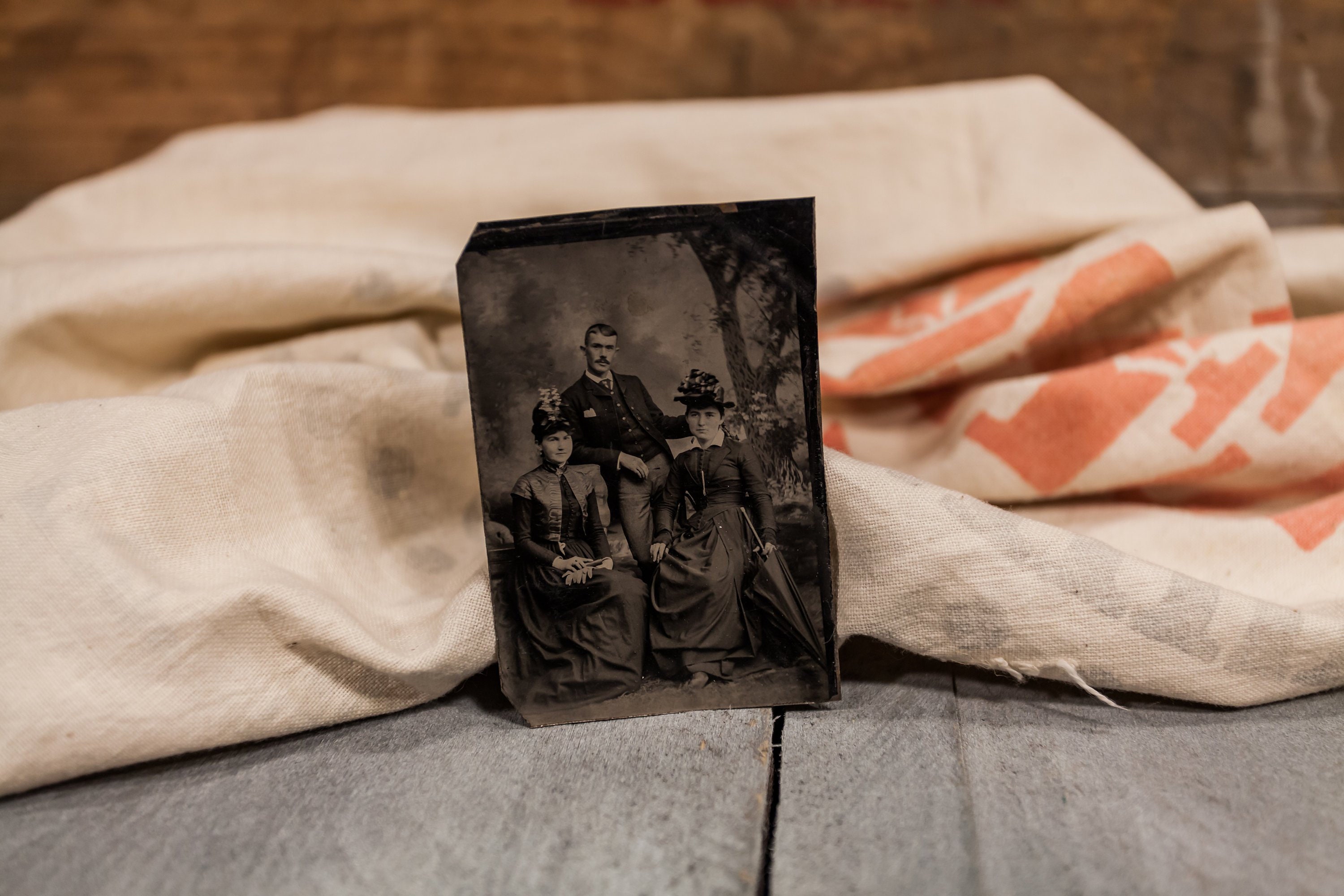 Antique Tintype Photography Family Photo Tintype Photograph Photo Props