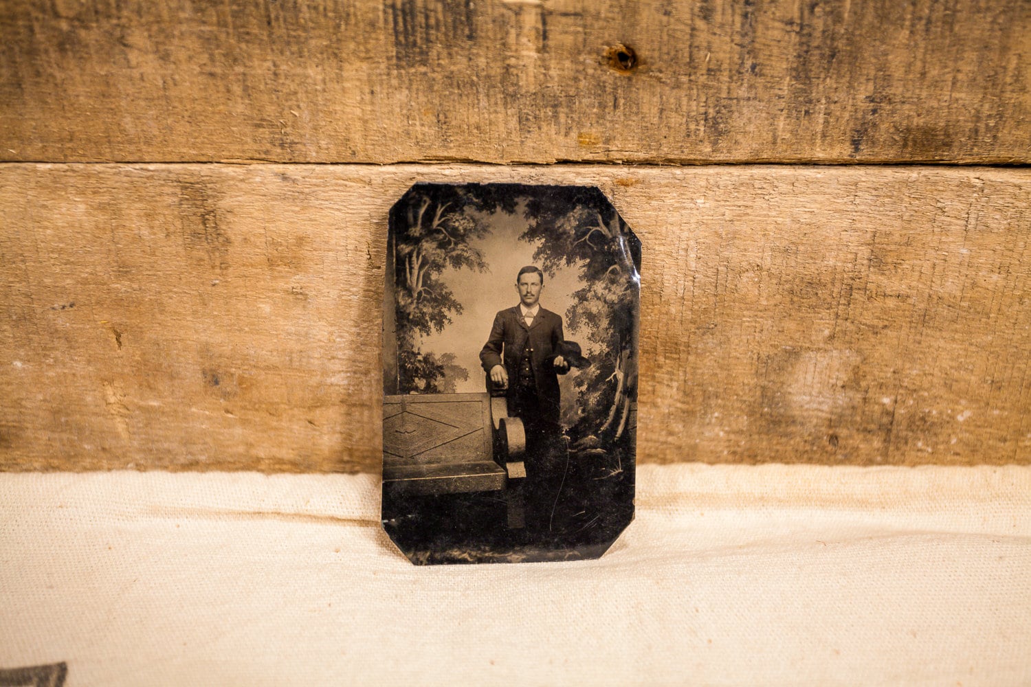 Antique Tintype Photography Man Photo Tintype Photograph Photo Props