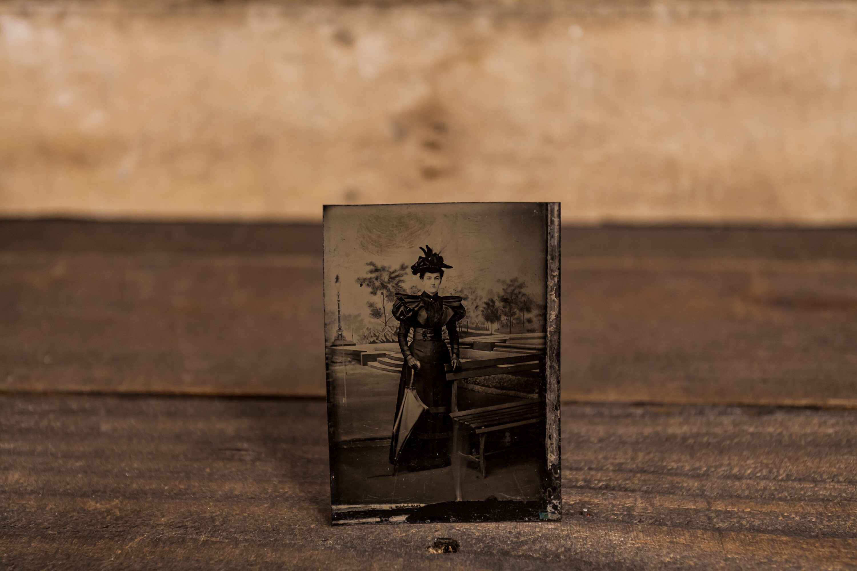 Antique Tintype Photography Woman Photo Tintype Photograph Photo Props