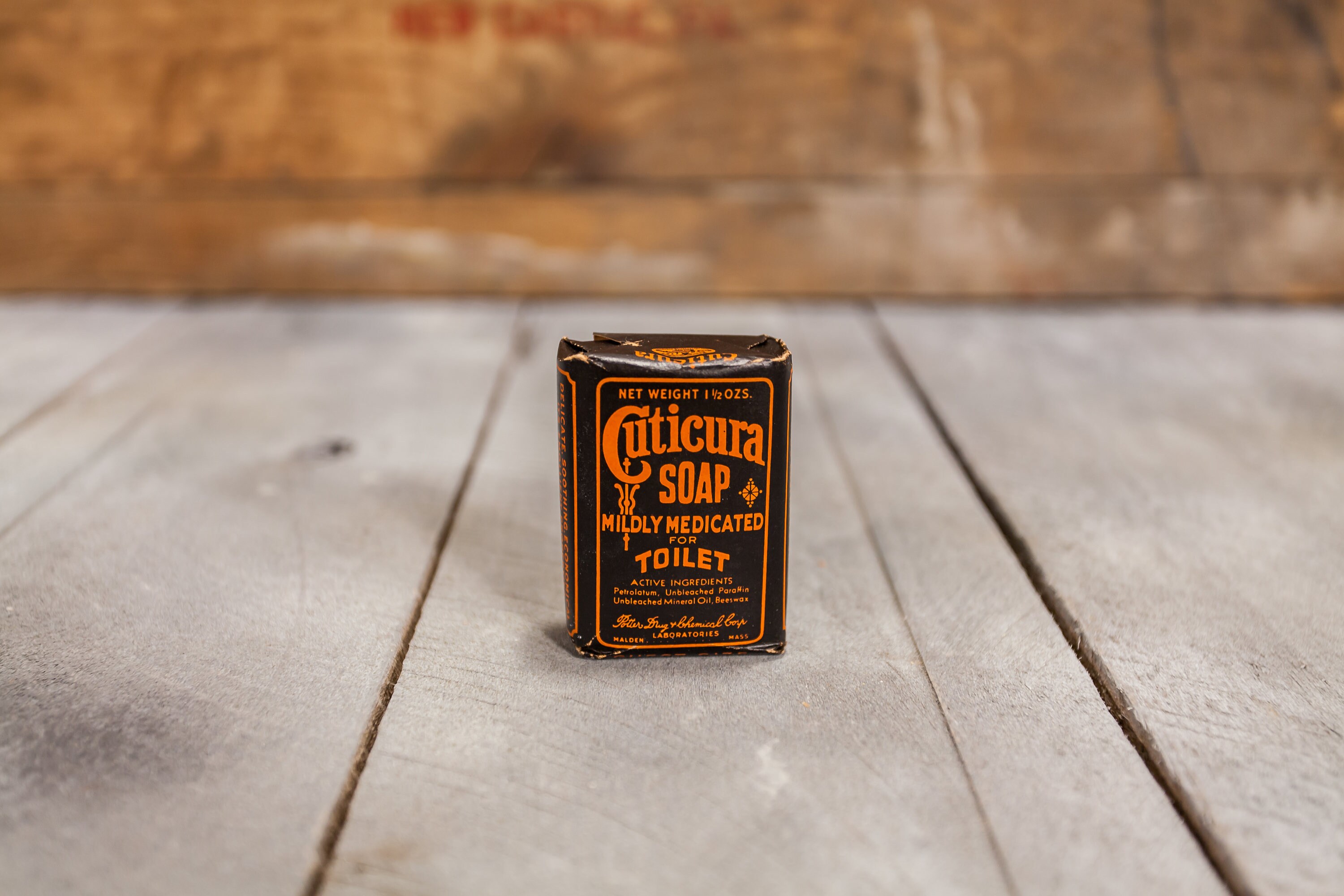 Vintage 1920s Cuticura Soap Original Unopened Package Orange Black ...