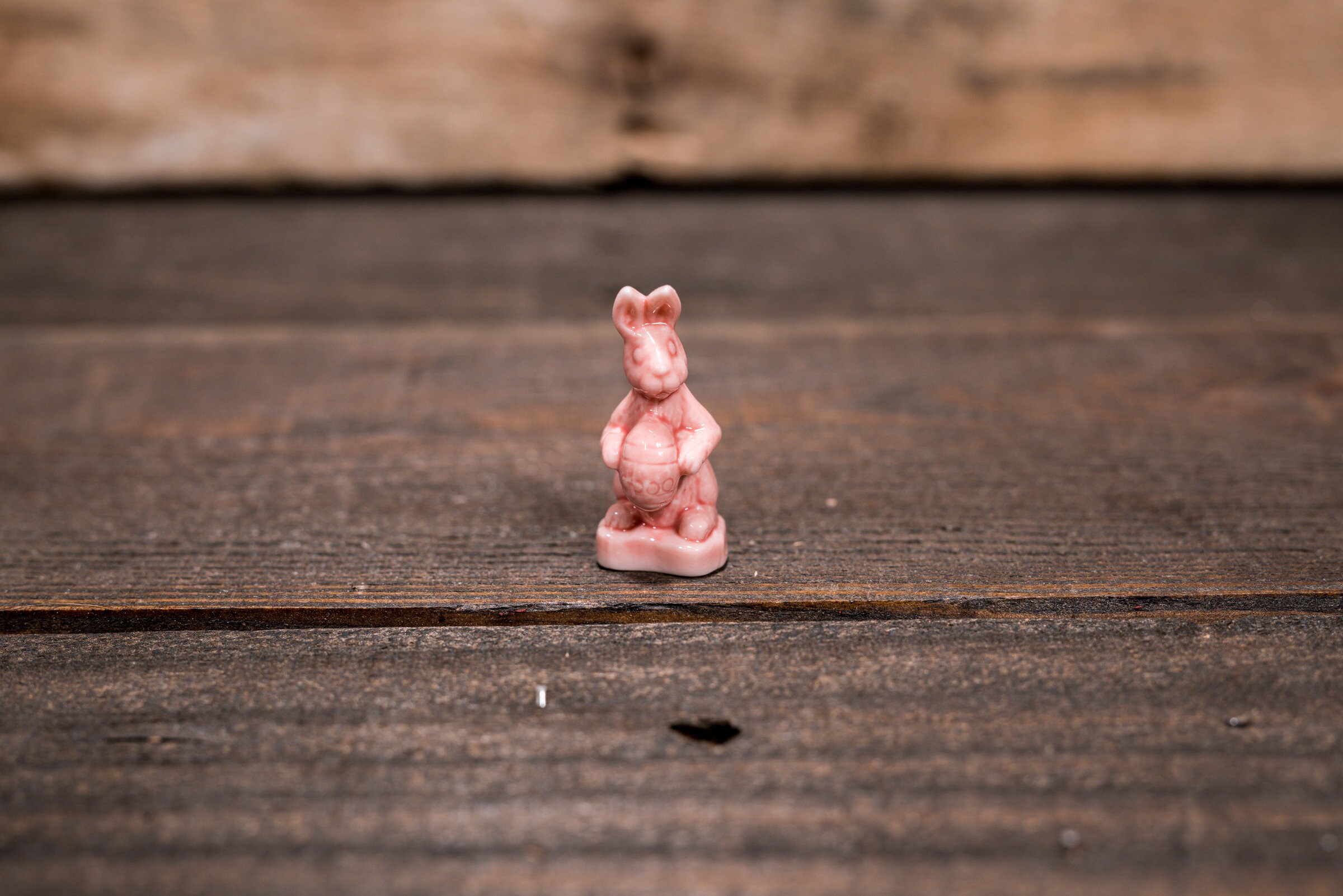 Vintage Red Rose Tea Pink Easter Bunny Wade England Collectable ...