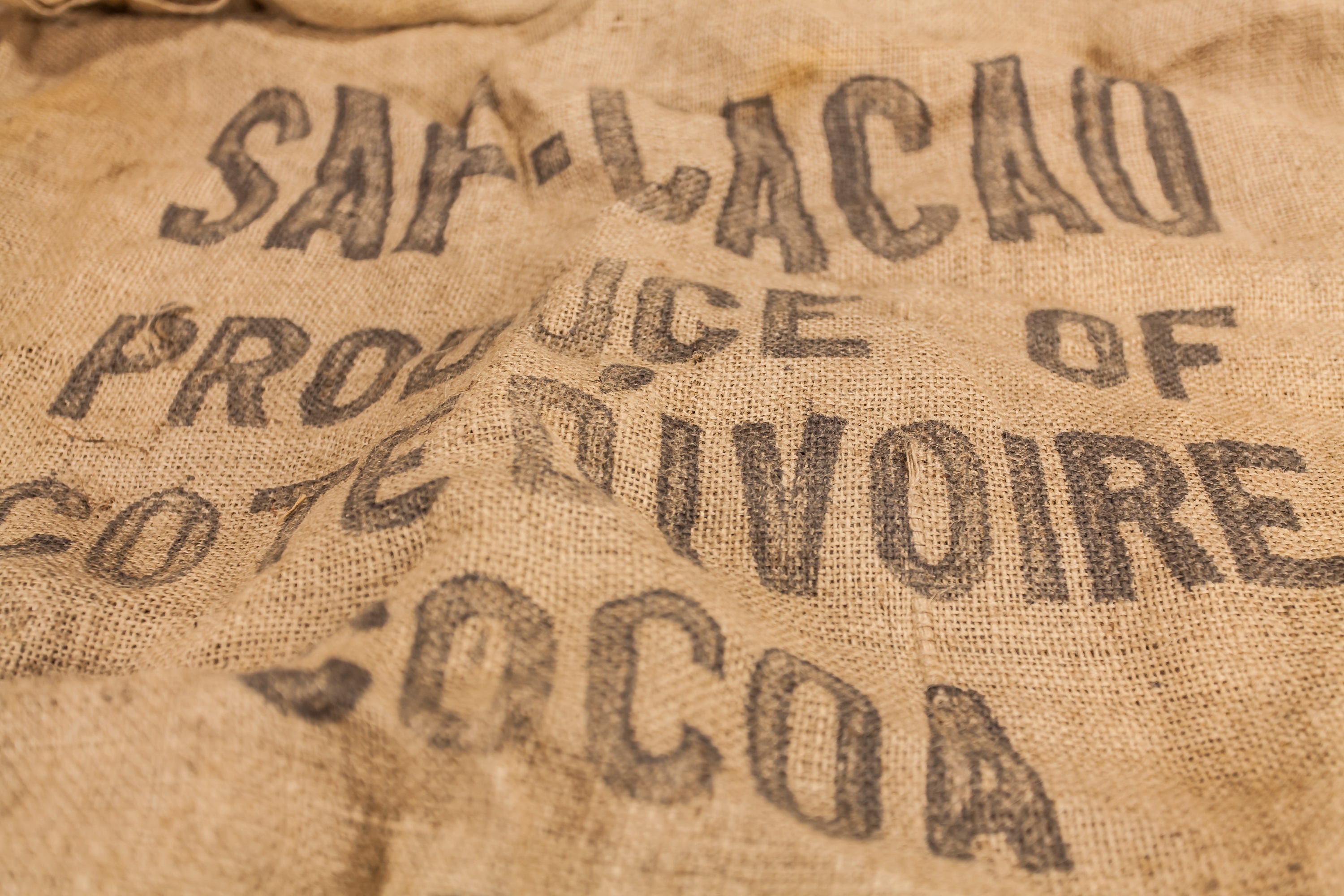 Vintage Burlap Ivory Coast Cocoa Sac Rustic Primitive Farmhouse ...