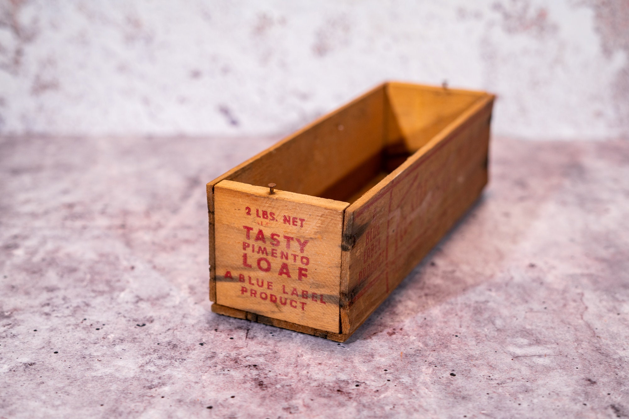 Vintage Tasty Loaf Cheese Wooden Crate Cheese Box Advertising Wooden ...