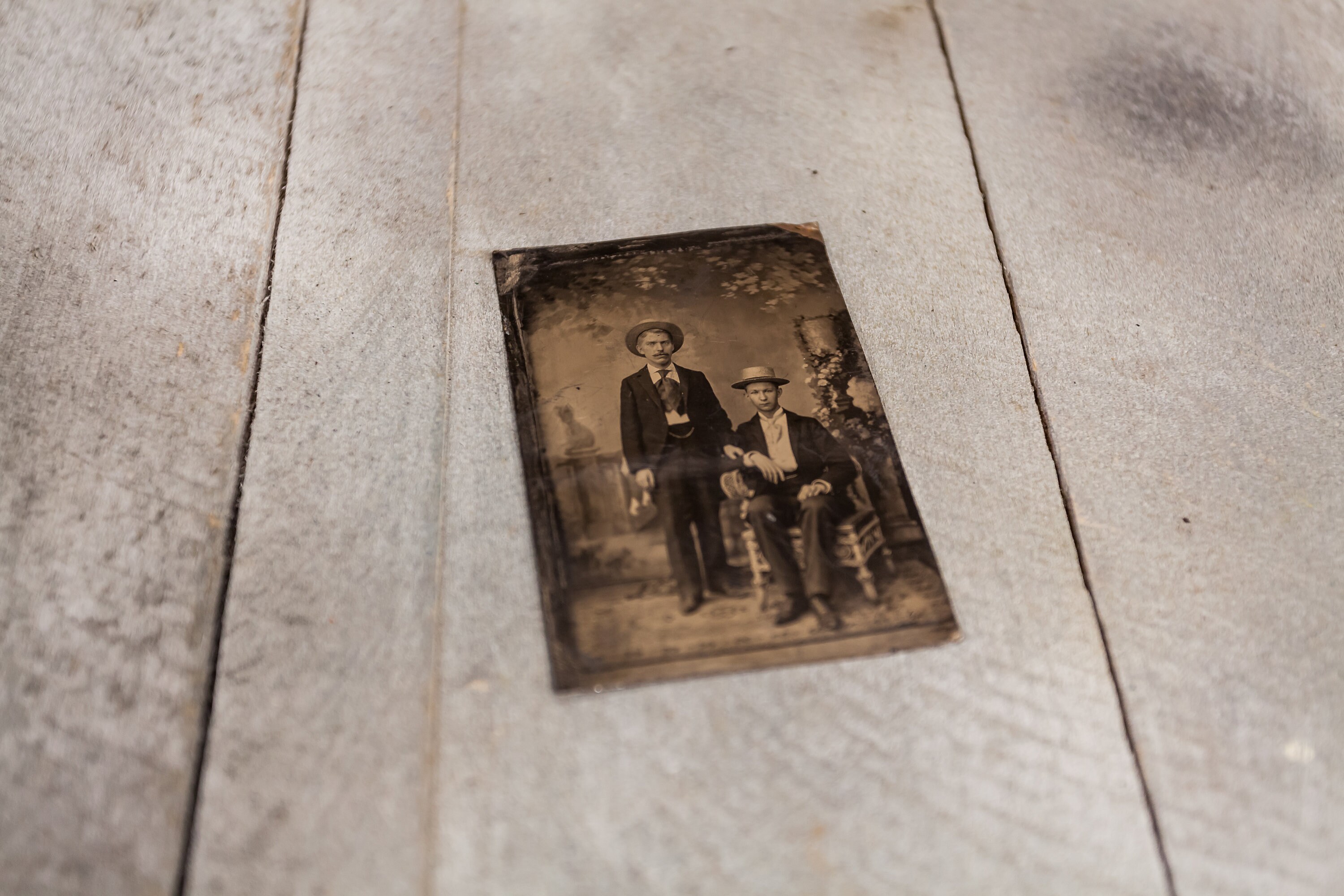 Antique Tintype Photography Brothers Photo Tintype Photograph Photo Props