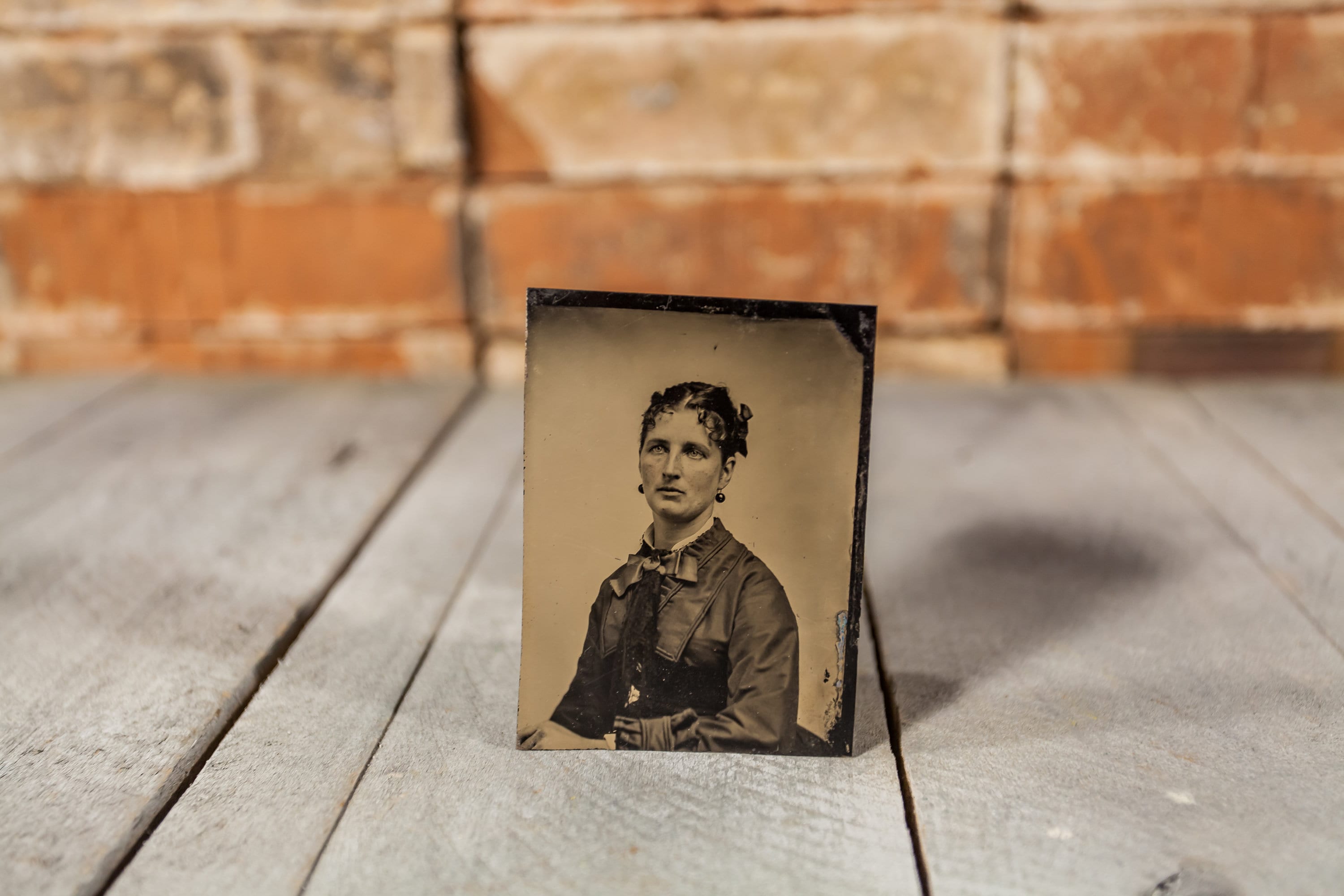 Antique Tintype Photography Woman Photo Tintype Photograph Photo Props