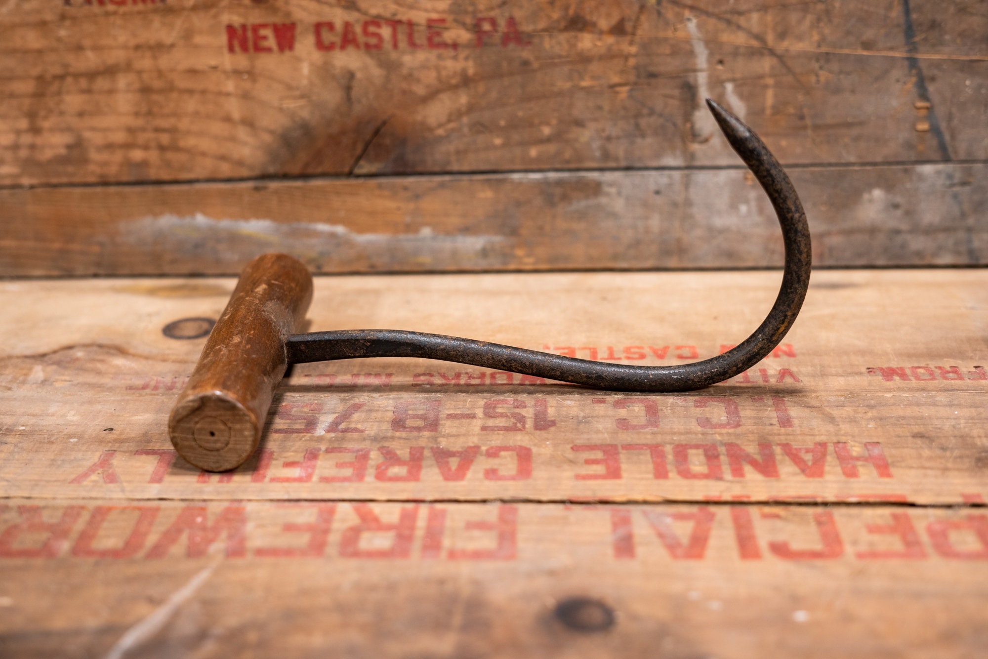 Vintage Farmers Hay Bale Hook Primitive Farm Tool Primitive Decor Barn ...