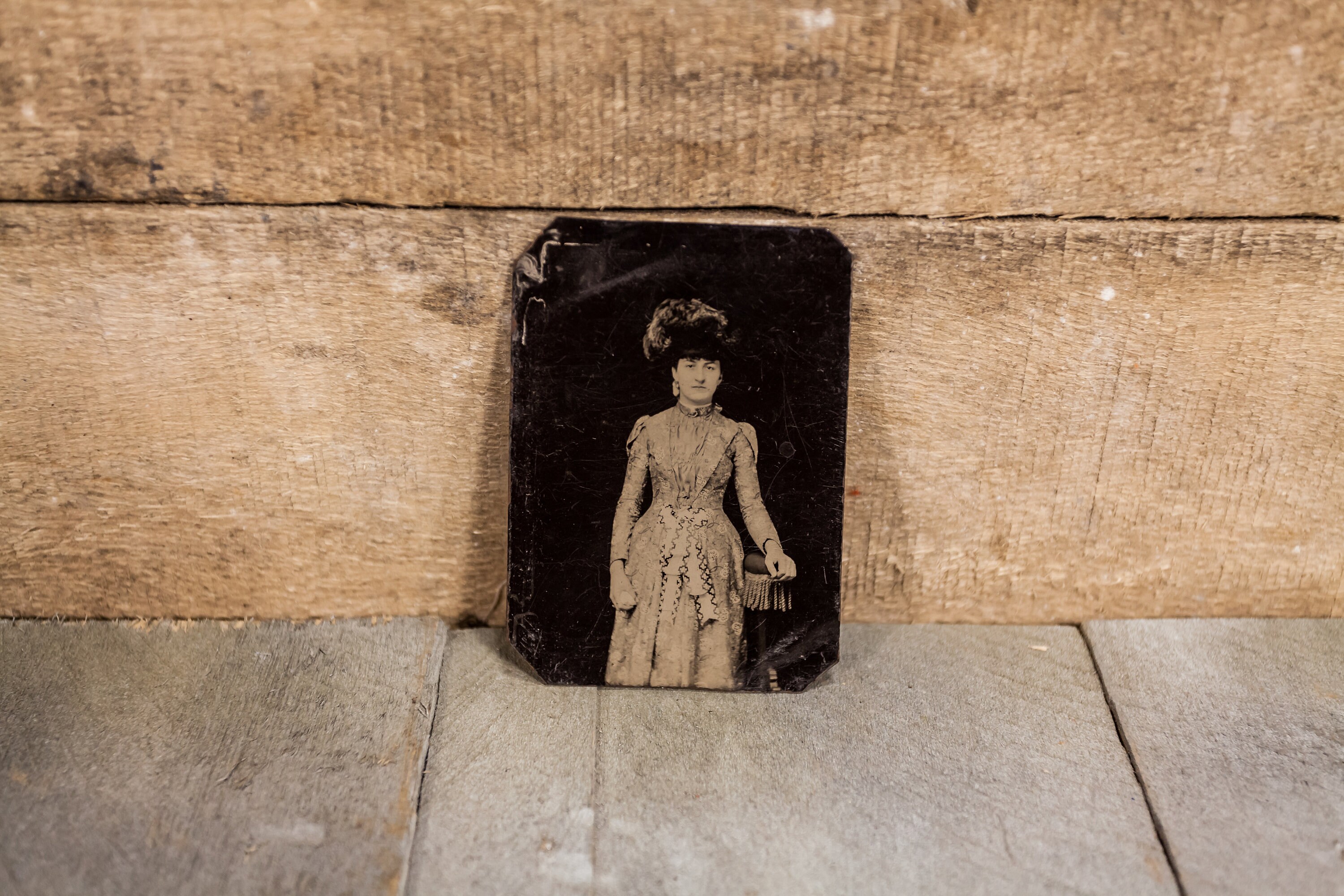 Antique Tintype Photography Woman Photo Tintype Photograph Photo Props