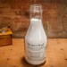 Vintage Hartzler Family Dairy Glass Milk Bottle, Wooster Ohio Green ...