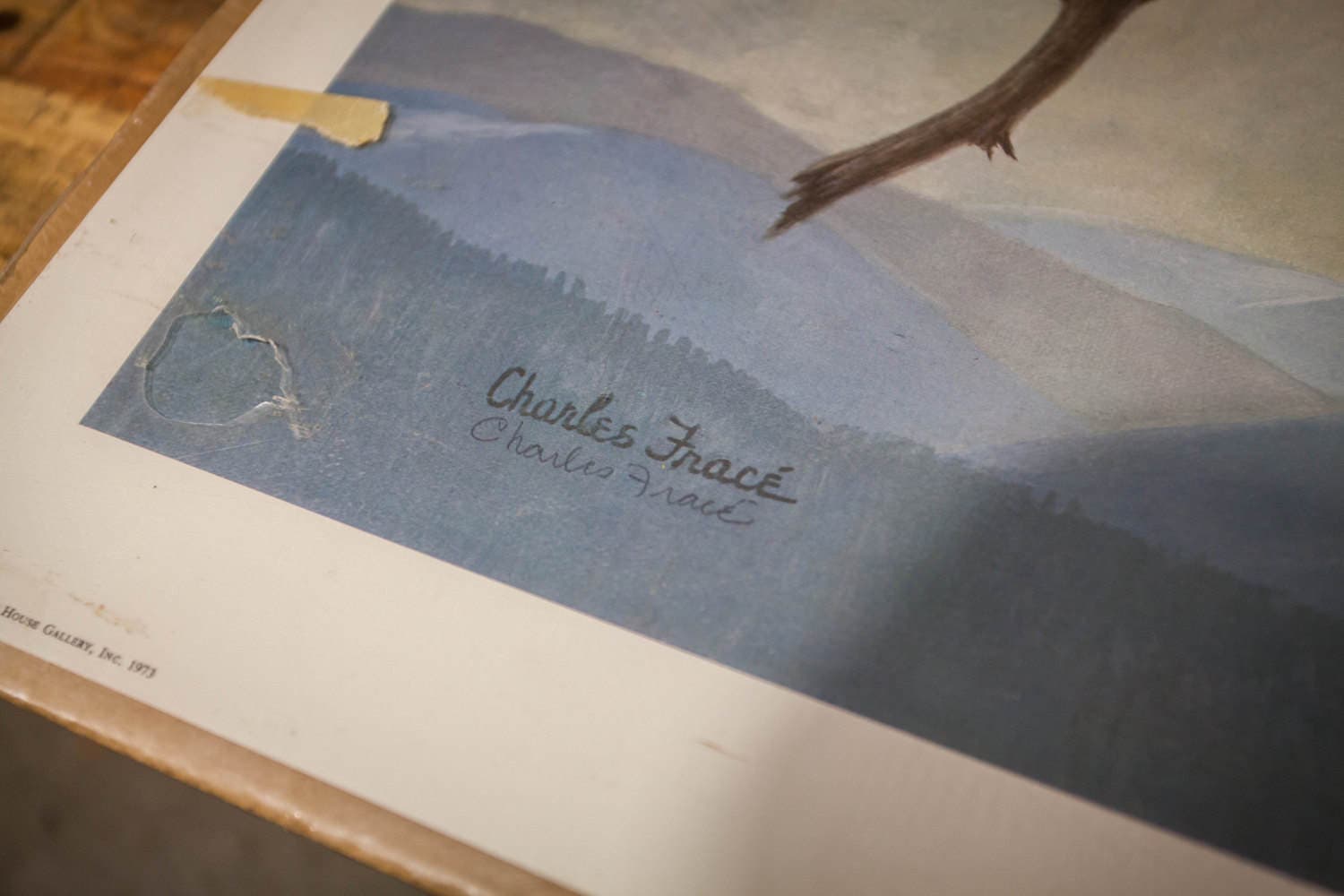 Vintage Charles Frace Golden Eagle Signed Limited Edition Print Plate ...