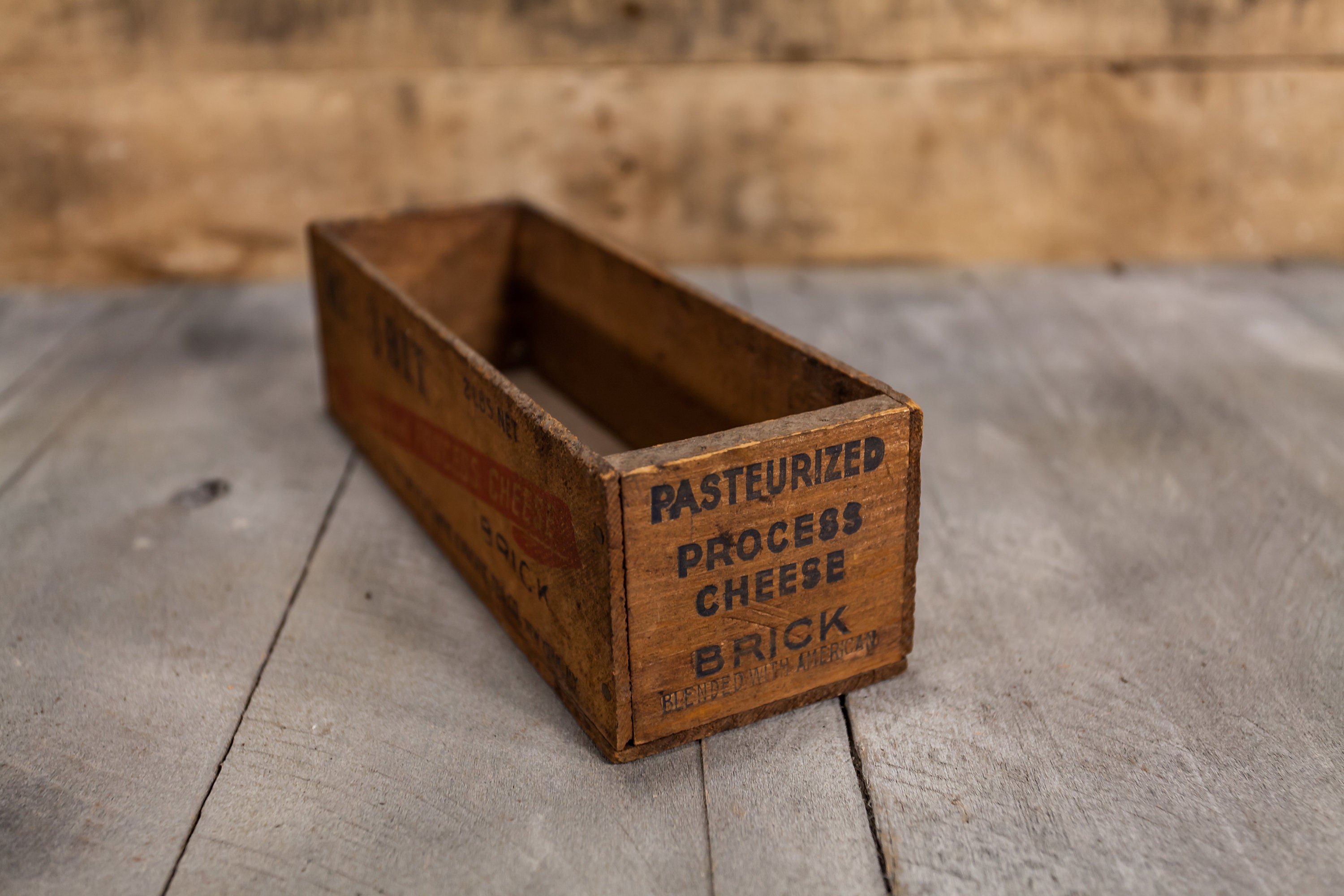 Vintage Mel-O-Bit Cheese Wooden Crate, Cheese Box, Advertising Wooden ...