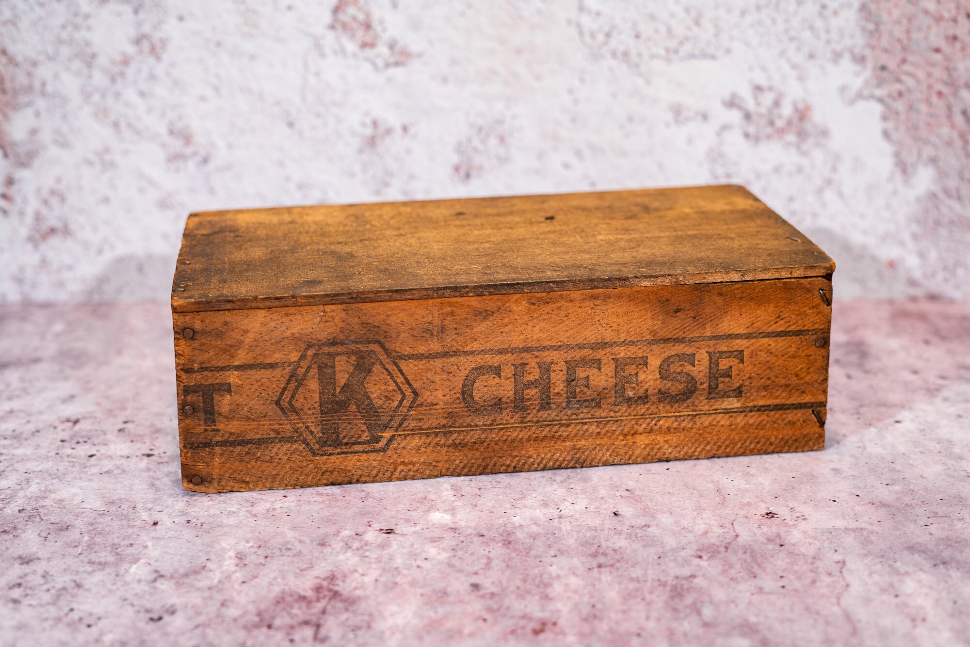 Vintage 1930s Kraft Swiss Cheese Wooden Crate, Cheese Box, Advertising ...