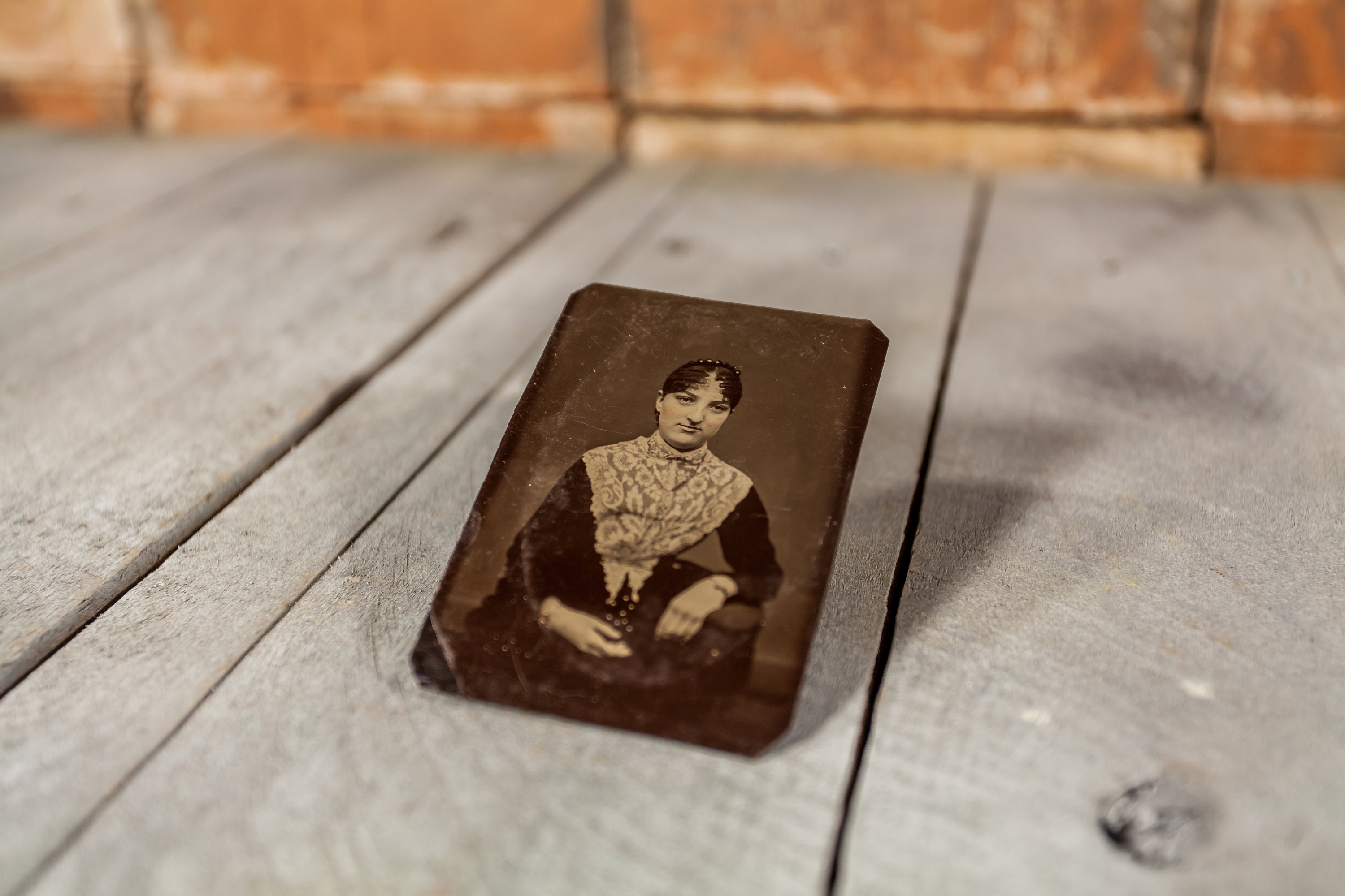 Antique Tintype Photography Woman Photo Tintype Photograph Photo Props