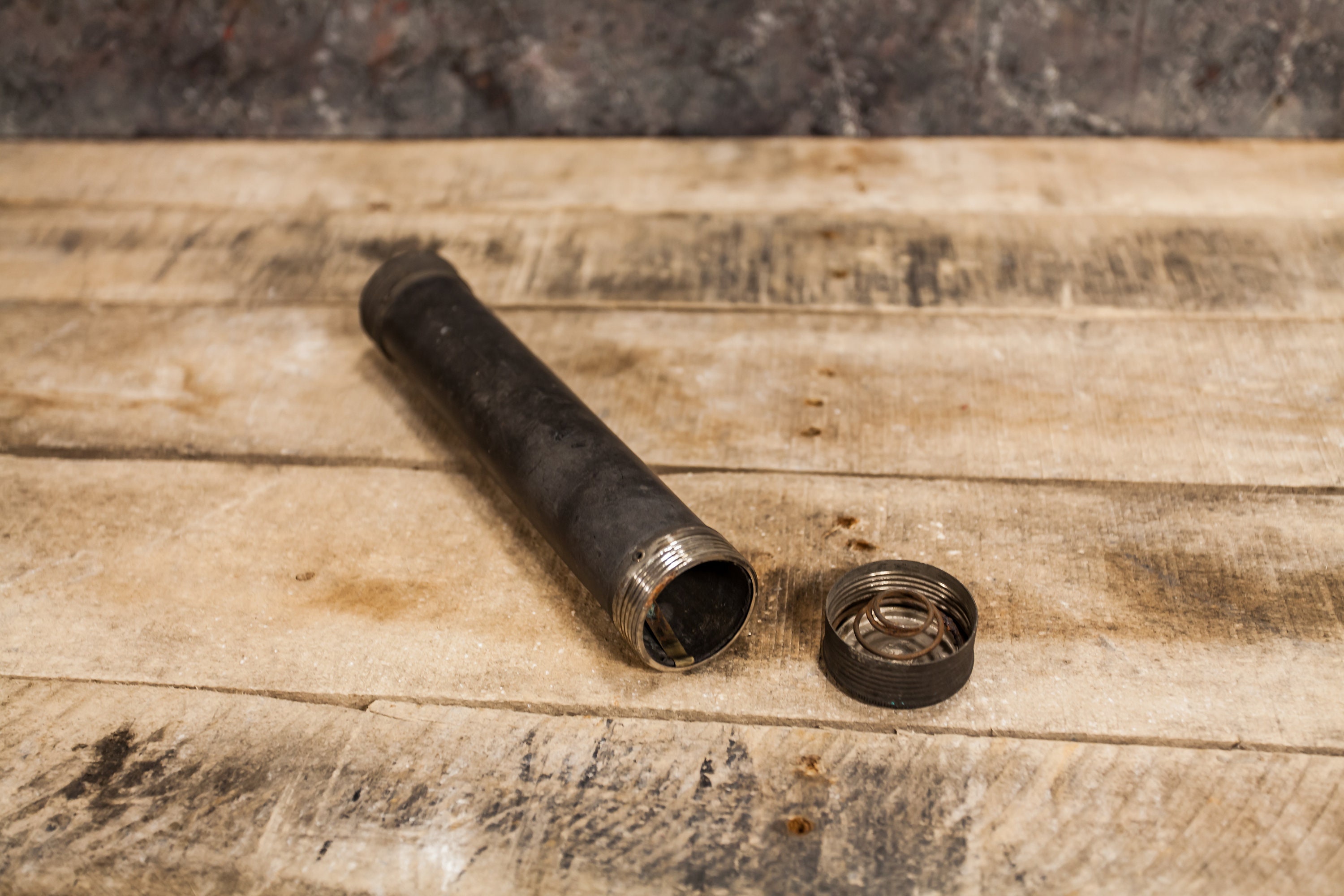 Vintage Sol Ray Flashlight Man Cave Garage Movie Film Photography Prop