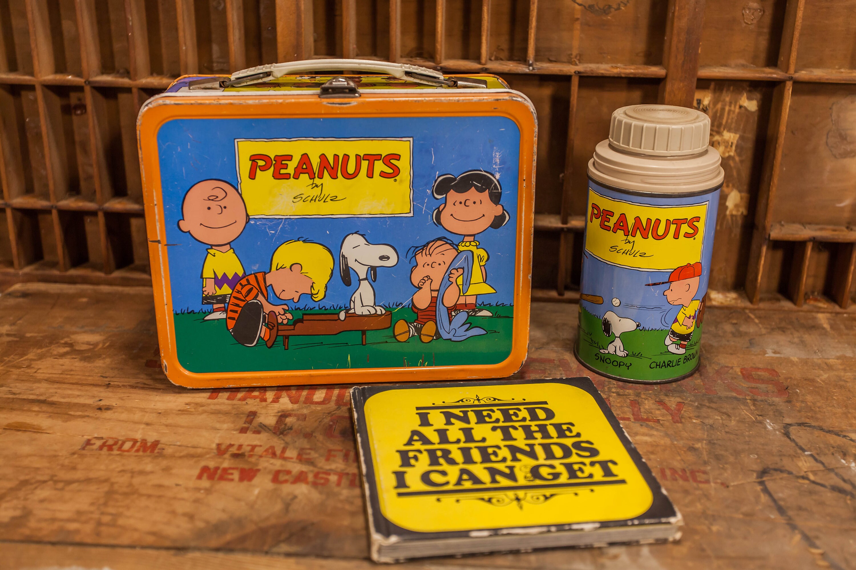 Vintage Peanuts Metal Lunchbox Charlie Brown Snoopy Charles Shultz ...