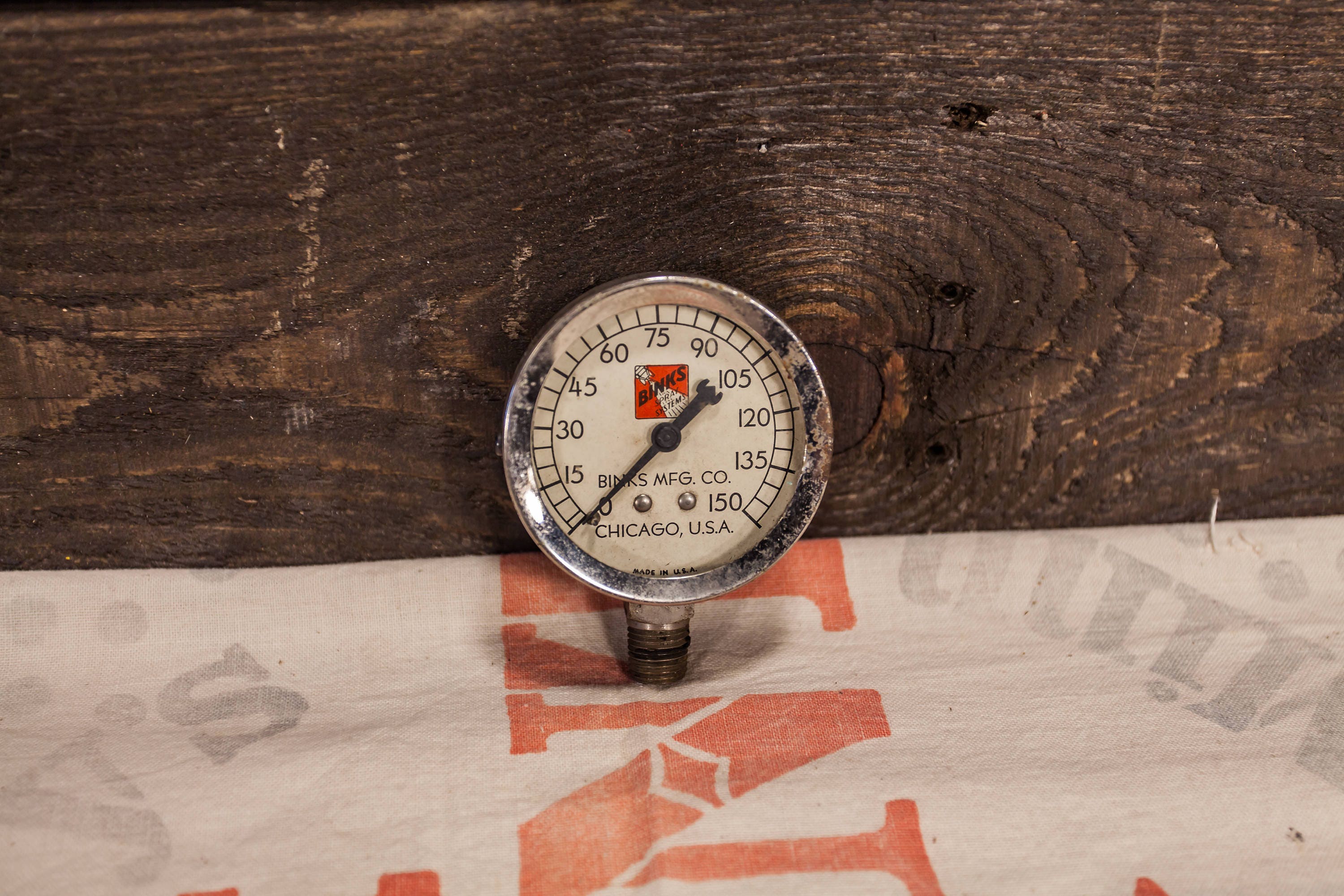 Vintage Binks Mfg Co. Gauge, Industrial Gauge, Steampunk Rustic Decor ...