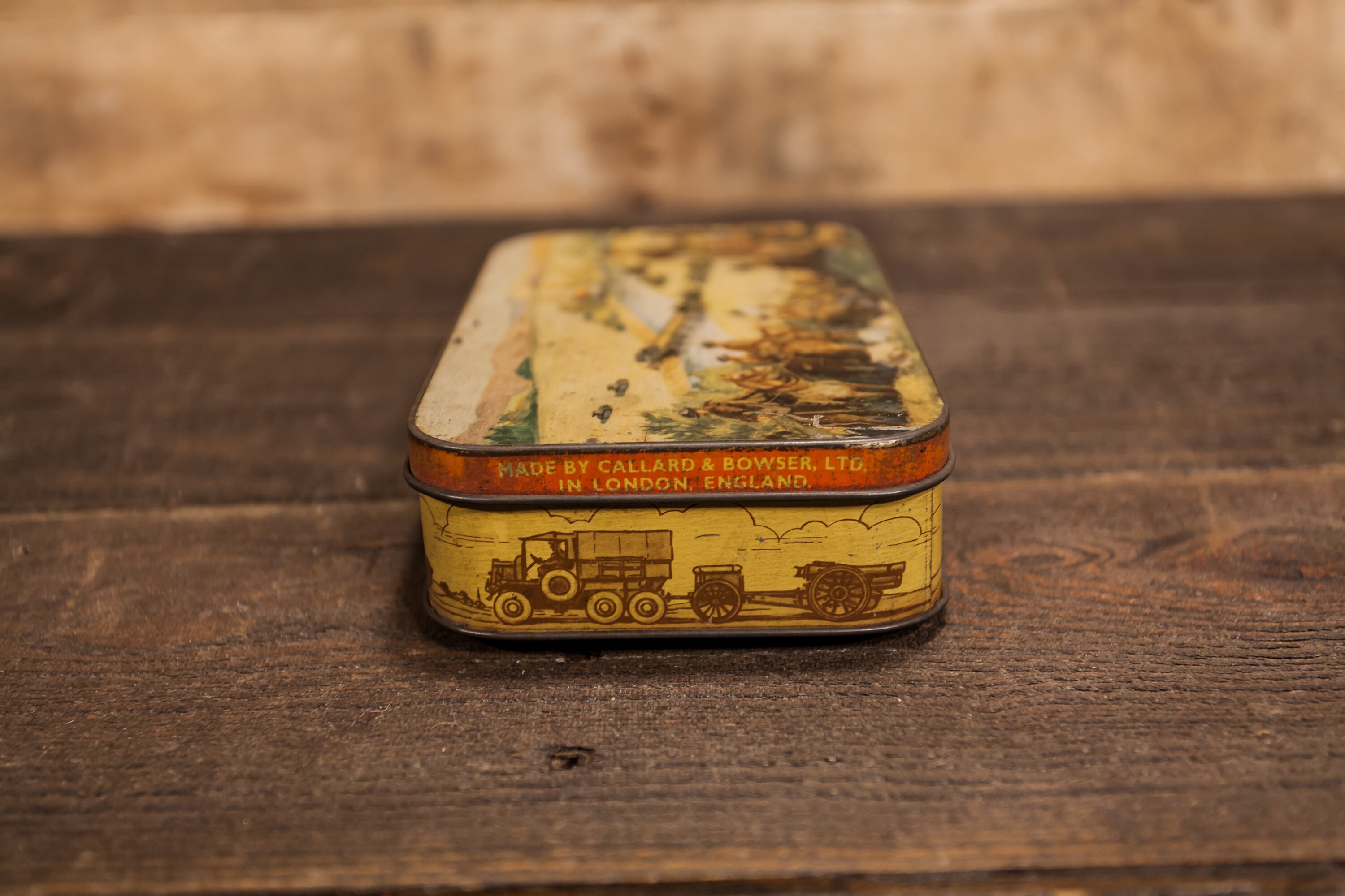 Rare 1920s A Callard And Bowser Butterscotch Candy Tin Military Etsy